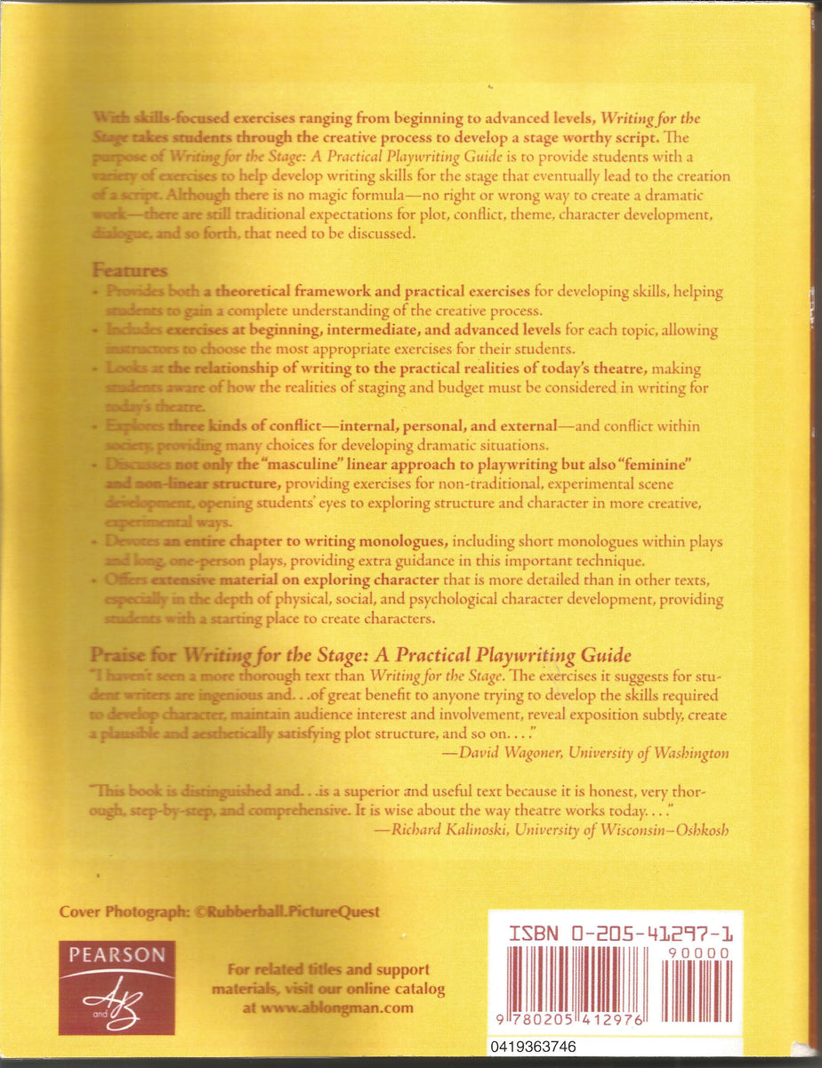 Practical Playwriting: A Guide to Writing for the Stage – Action WebStore