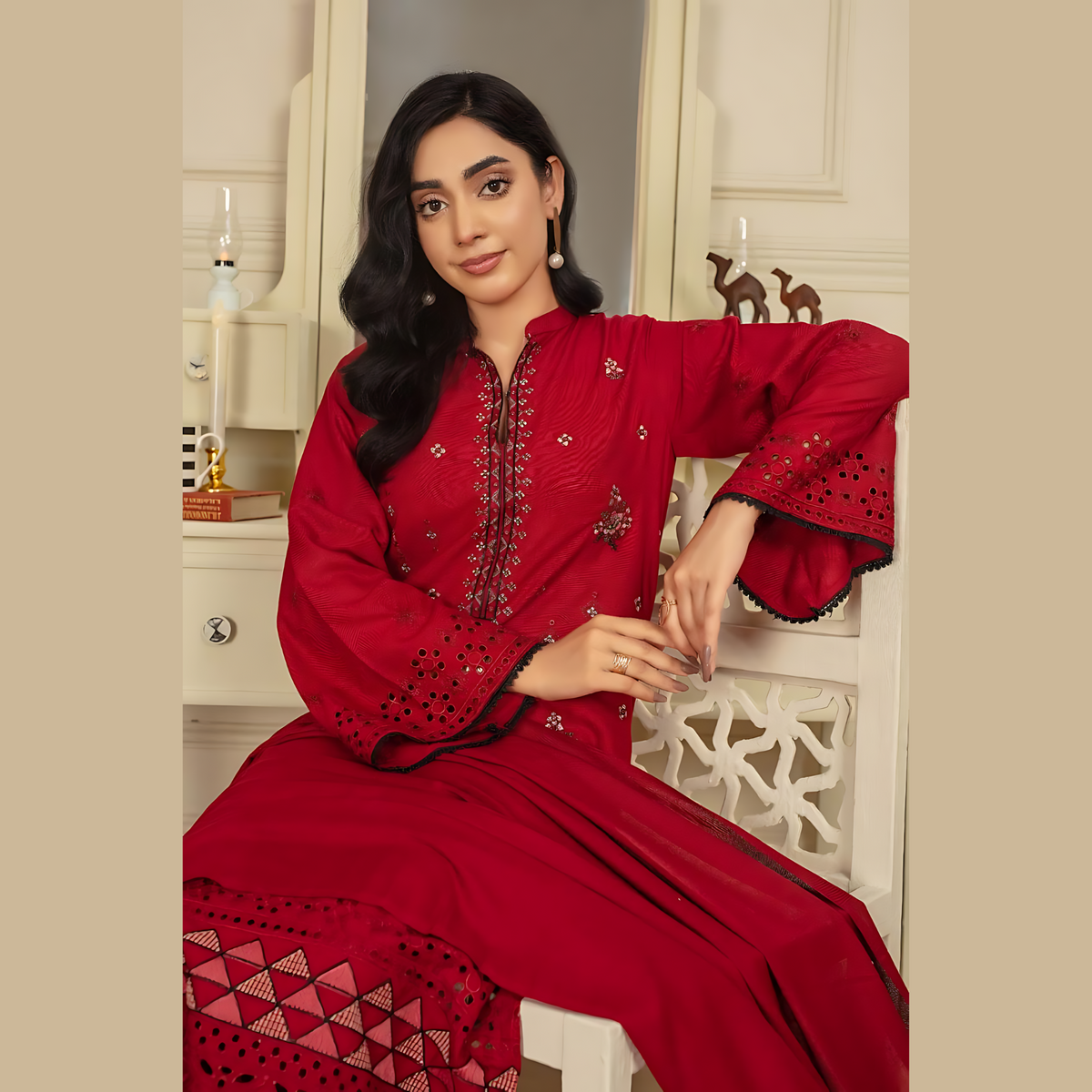 Reet Rang 3PC Embroidery Suit | Buy at Action.pk – Action WebStore