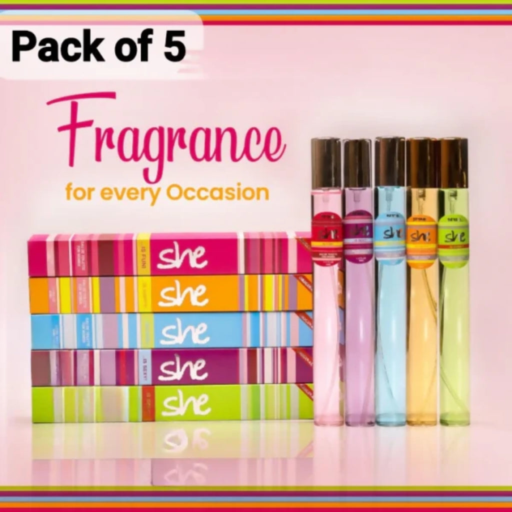 Buy Pack of 5 Pocket Perfumes – Long-Lasting Scent | Action.pk – Action ...