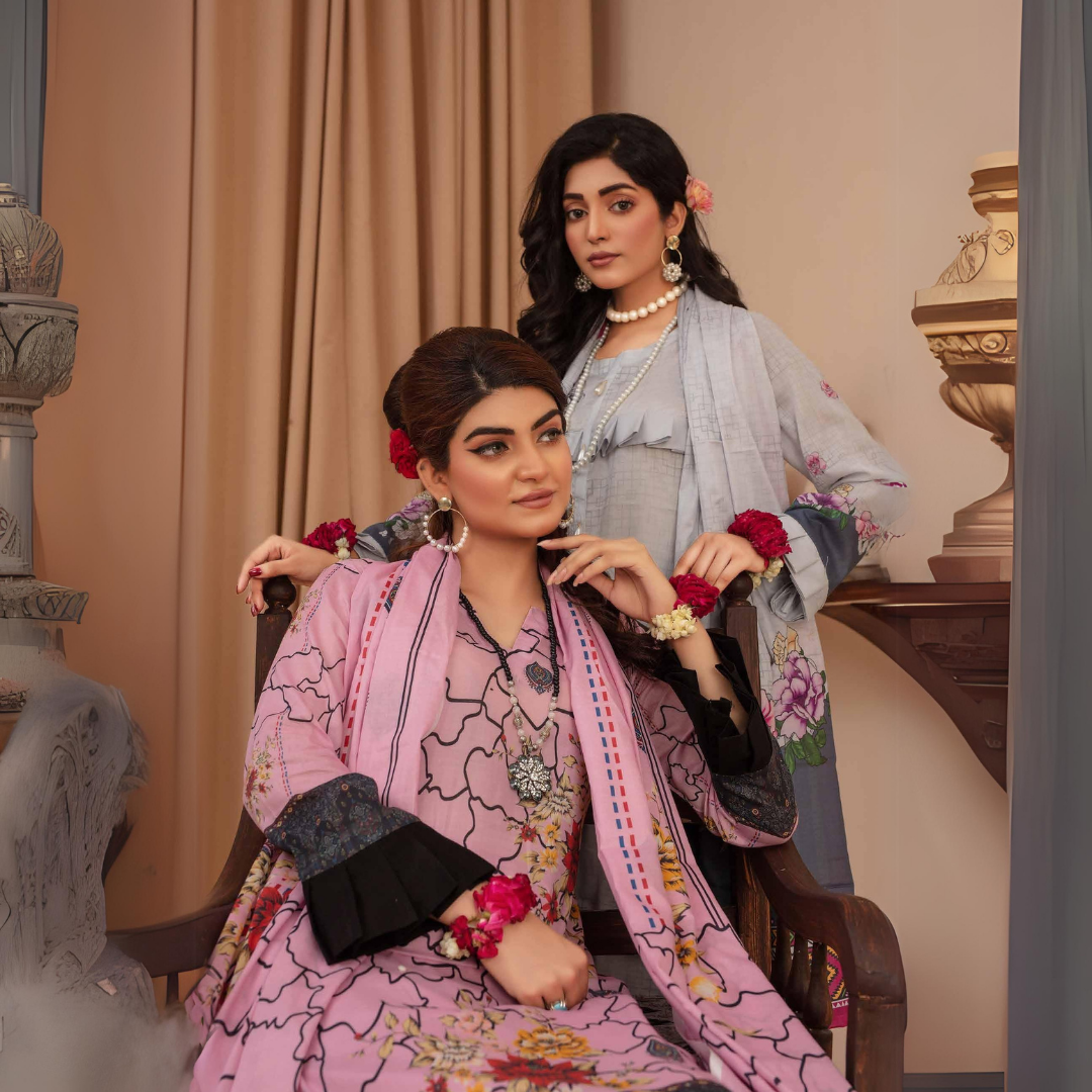 Reet Rang Lawn Suit, Chiffon Dupatta - Shop at Action.pk – Action WebStore