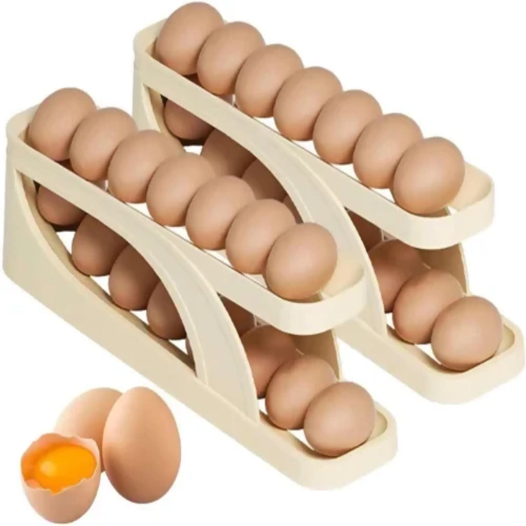 Space-Saving Egg Organizer, Rolling Egg Storage Tray | Action.pk ...