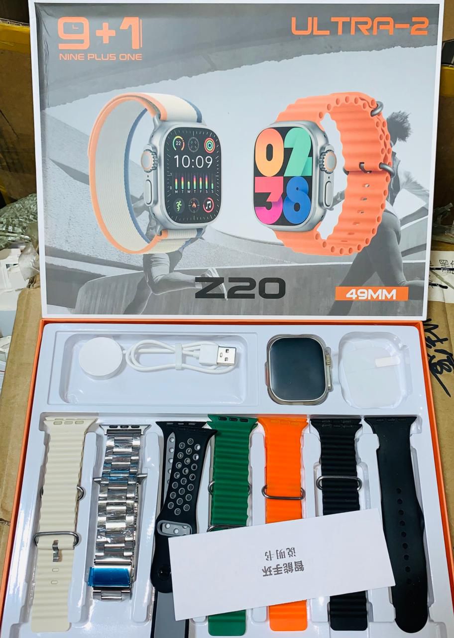 Z20 Ultra 2 Smartwatch, 7-in-1 Interchangeable Straps Set – Action WebStore