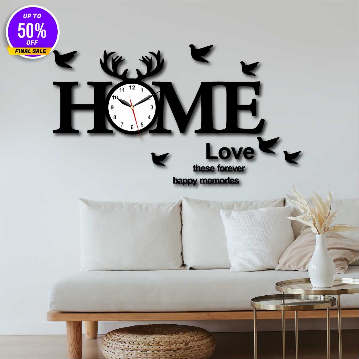 Home wall clock – Action WebStore