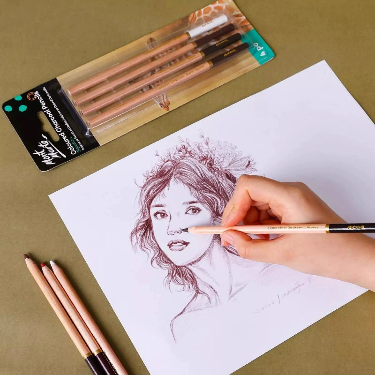 Buy Now Online! Mont Marte Coloured Charcoal Pencils – Action WebStore