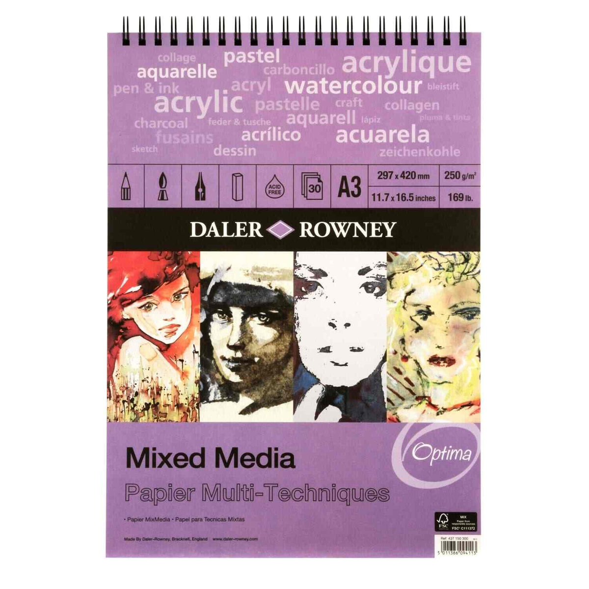 Daler Rowney Mixed Media Spiral Pad – Action WebStore