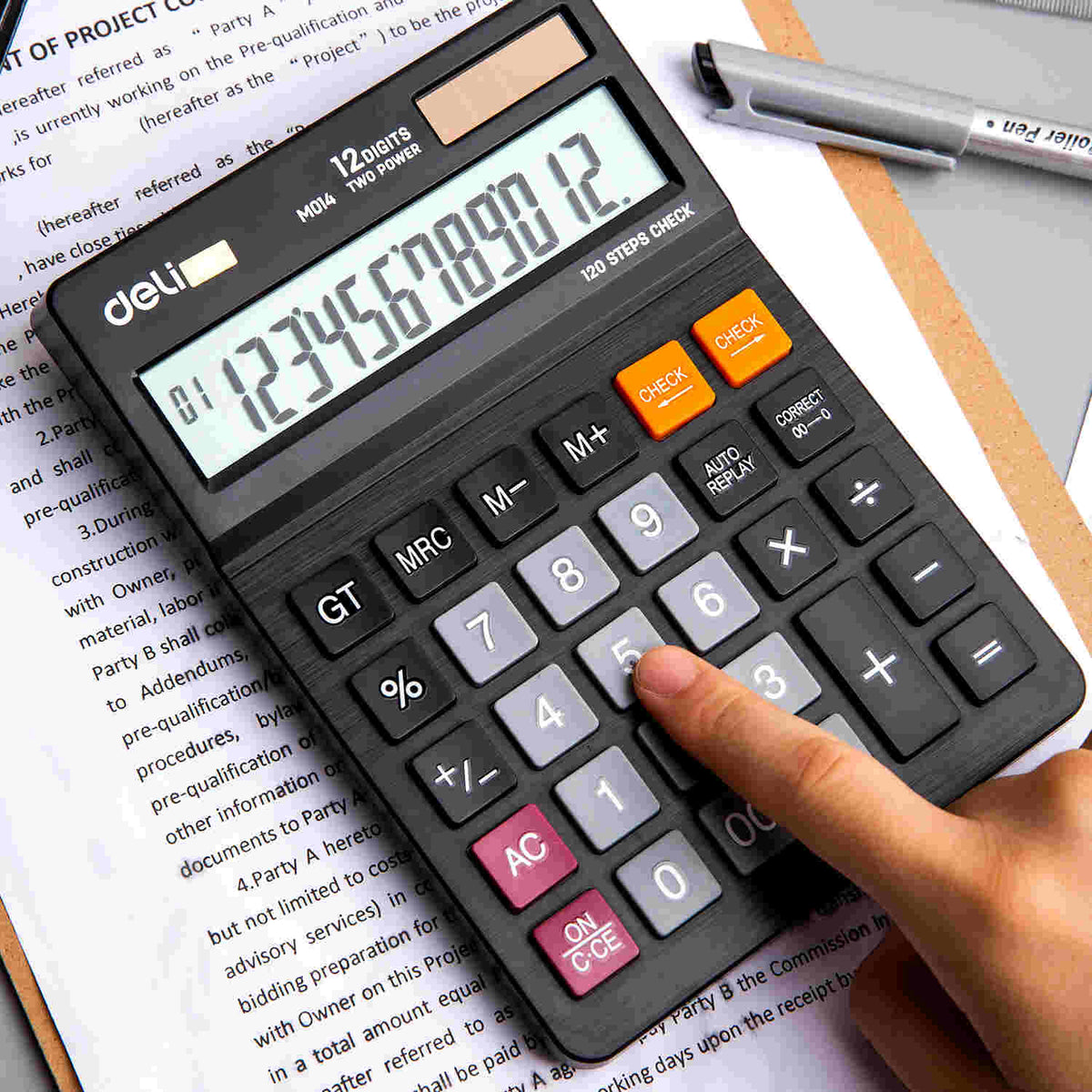 Buy Now Deli Desktop Calculator 12 Digits, 120 Steps – Action WebStore