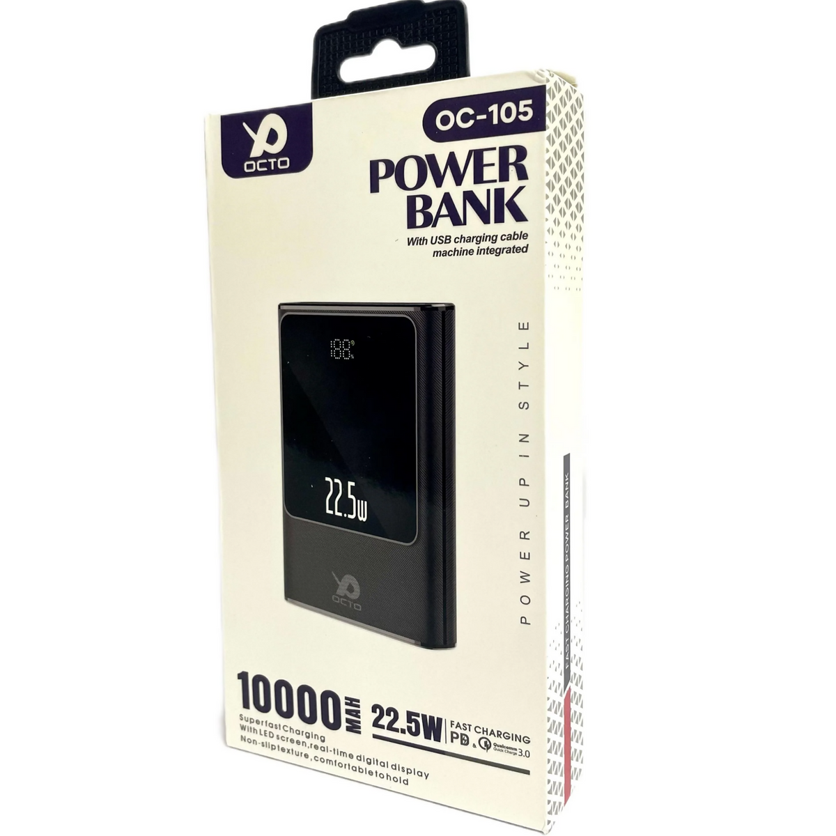 Power Bank, OC-105 OCTO 10000 mAh, PD Fast Charging | Action.pk ...