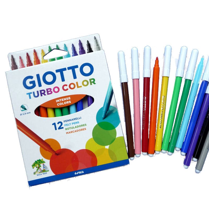 Buy Giotto Turbo Color Markers 12 Pcs Set Online – Action WebStore