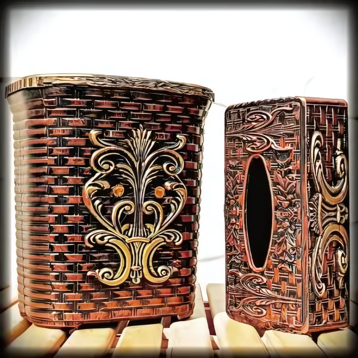 Vouge Decor Basket & Tissue Box Set - Unique & Exclusive | Action.pk ...