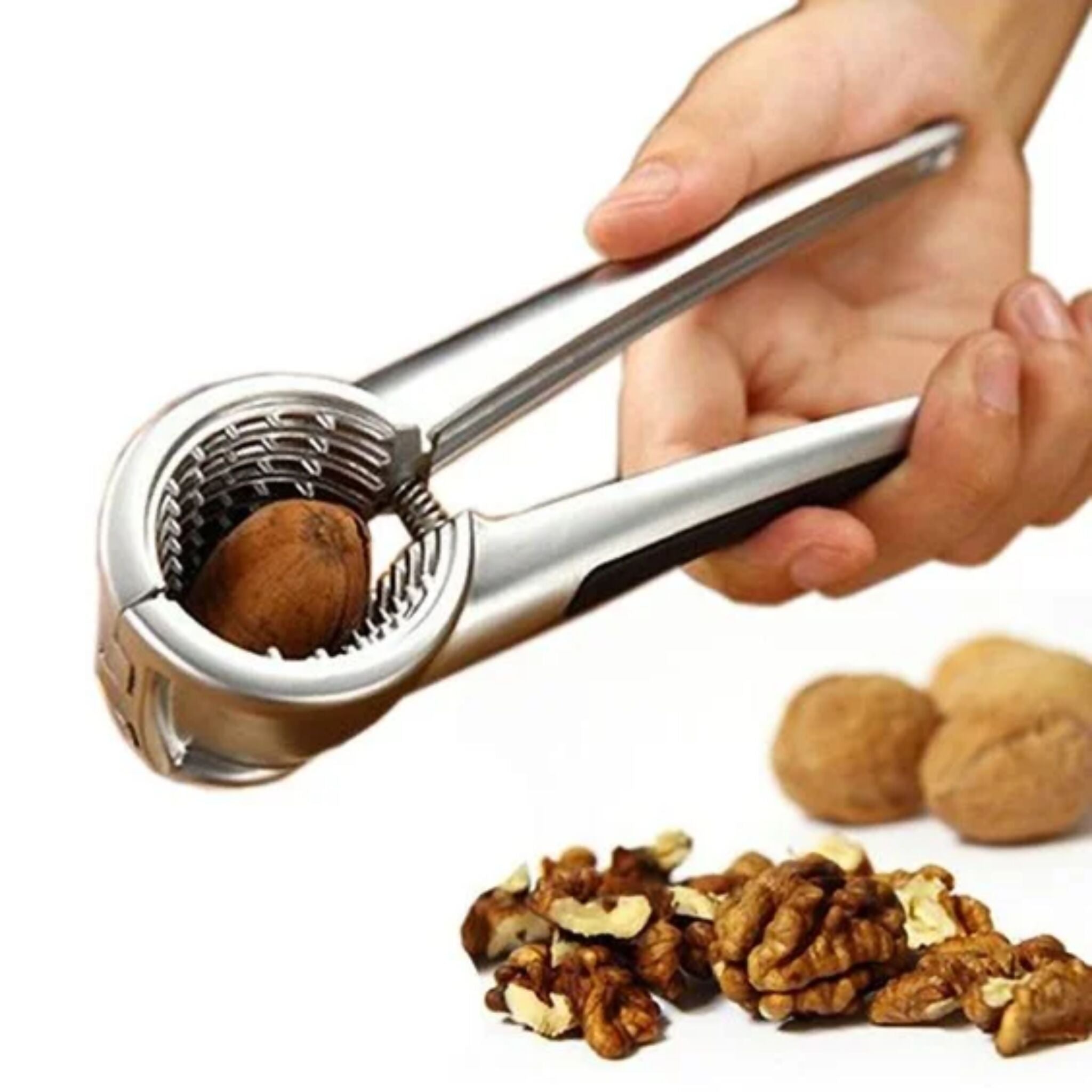 Effortless Nut Cracking with Zinc Alloy Nutcracker – Action WebStore