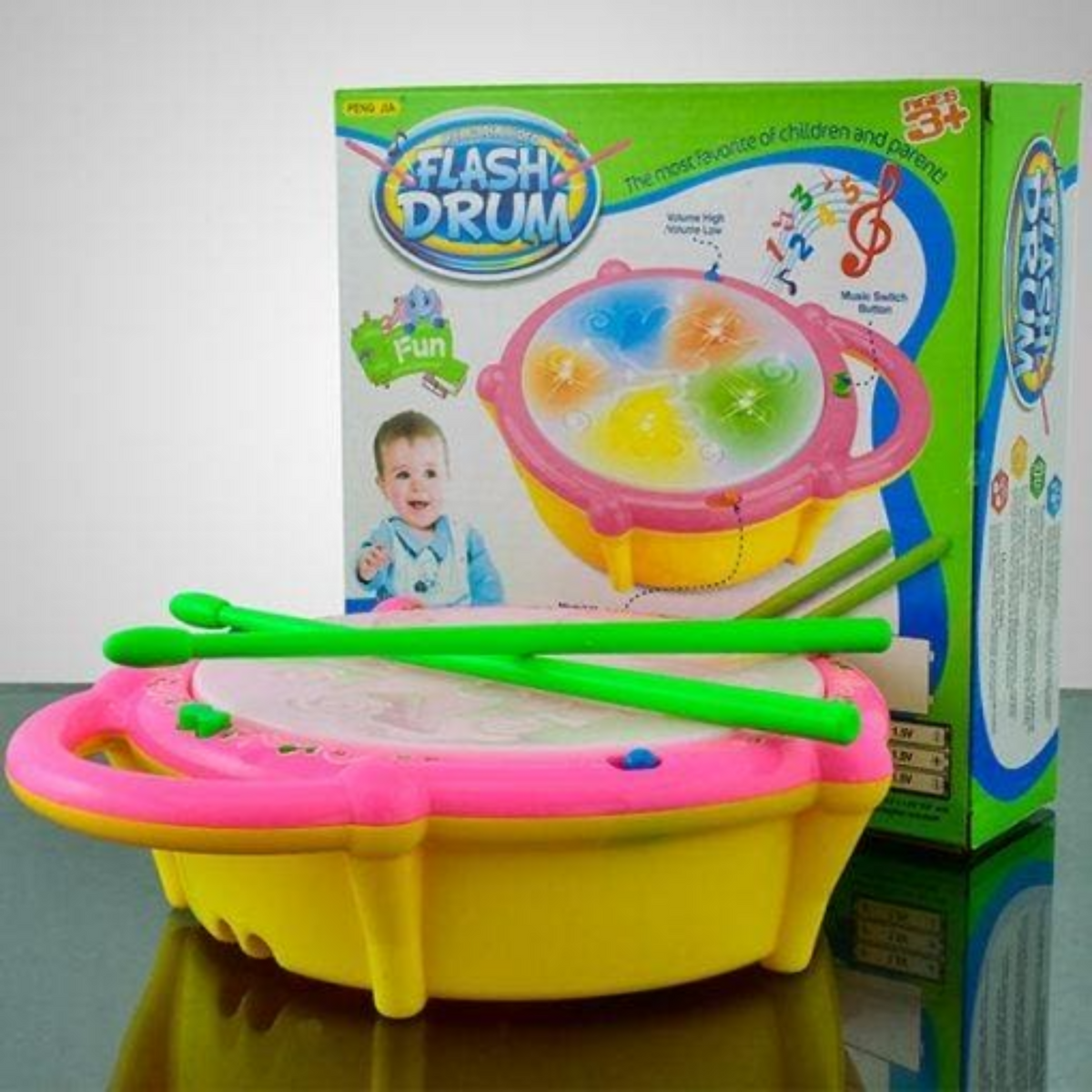 Interactive Musical Drum with Lights and Sounds! – Action WebStore