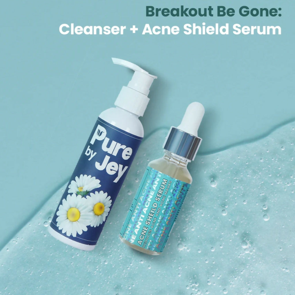 Breakout Be Gone Bundle | Cleanser & Acne Shield Serum | Action.pk ...