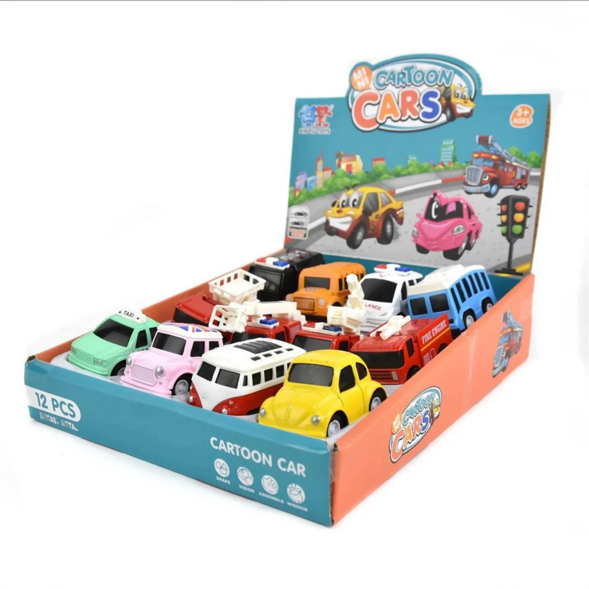 Exciting Pull-Back Cartoon Cars Set - Fun, Safe, and Educational ...