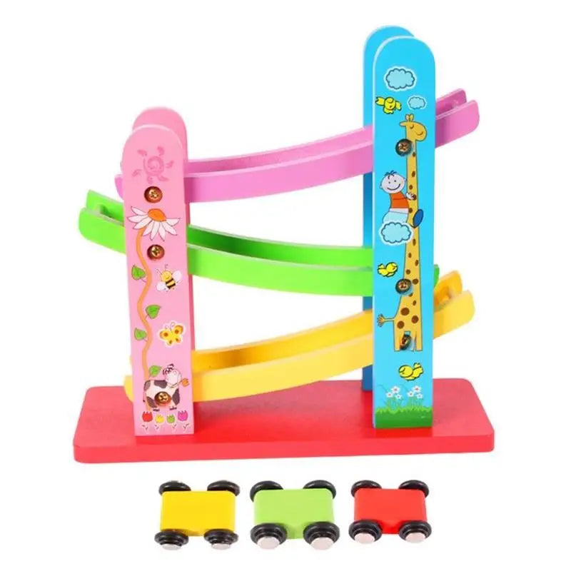 Wooden Ramp Racer Miniature Speeding Car Toy – Action WebStore