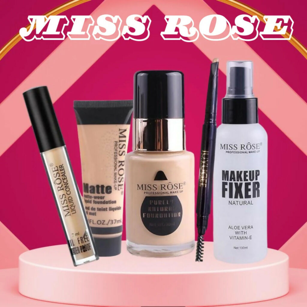Complete Miss Rose Makeup Set, 5-in-1 Deal | At Action.pk – Action WebStore