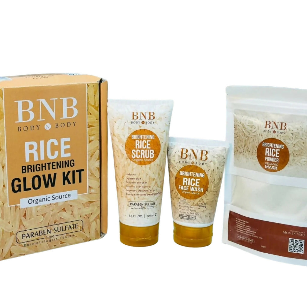 BNB Rice Extract Bright & Glow Kit, Brightening Face Wash | Action.pk ...