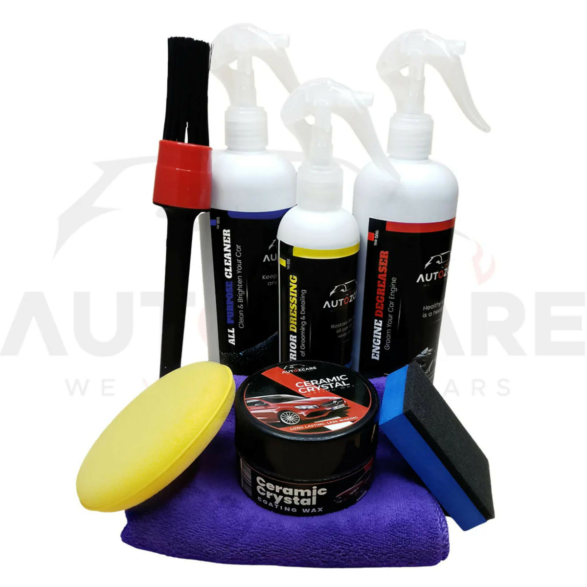 Crystal Coating Wax & Full Car Detailing Kit, Pack of 8 | at Action.pk ...