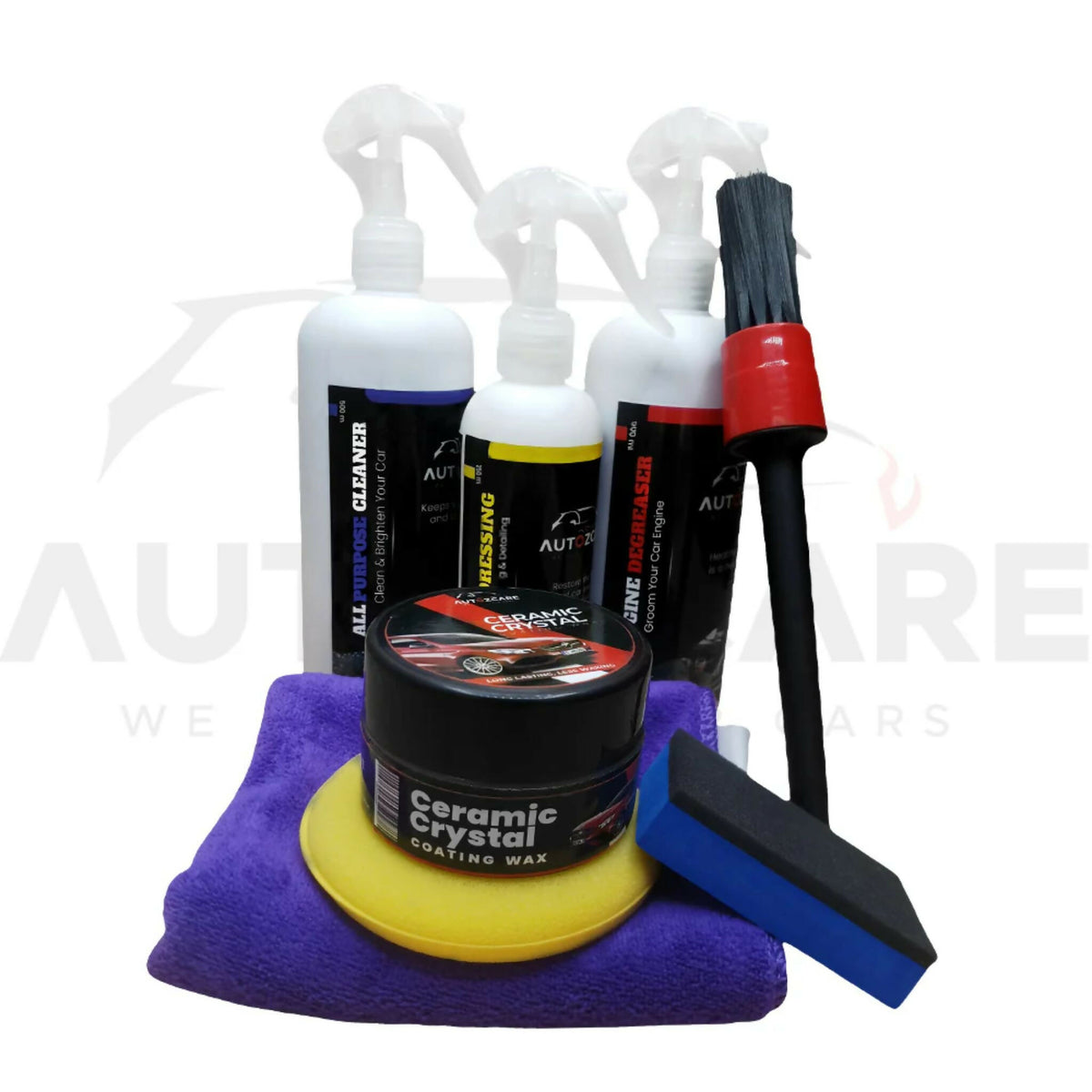 Crystal Coating Wax & Full Car Detailing Kit, Pack of 8 | at Action.pk ...