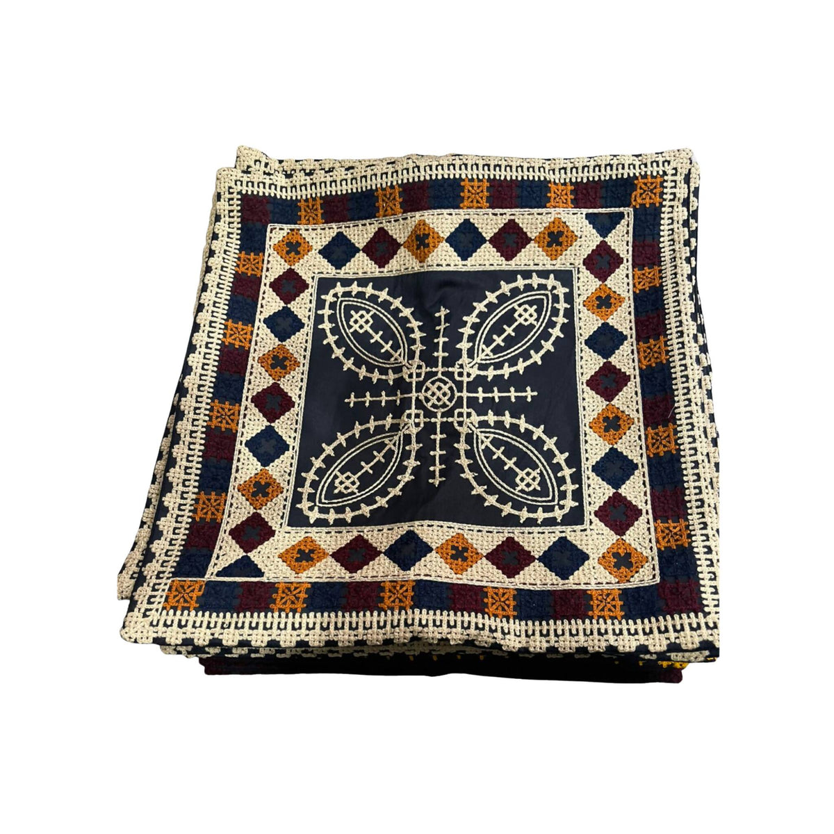 Artisan Elegance, Handmade Sofa Cushion Set with Sindhi Embroidery ...