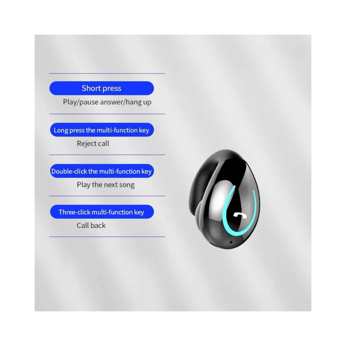 Bluetooth Headphone Wireless Headphone Sports Headphone Games Ear Pain ...