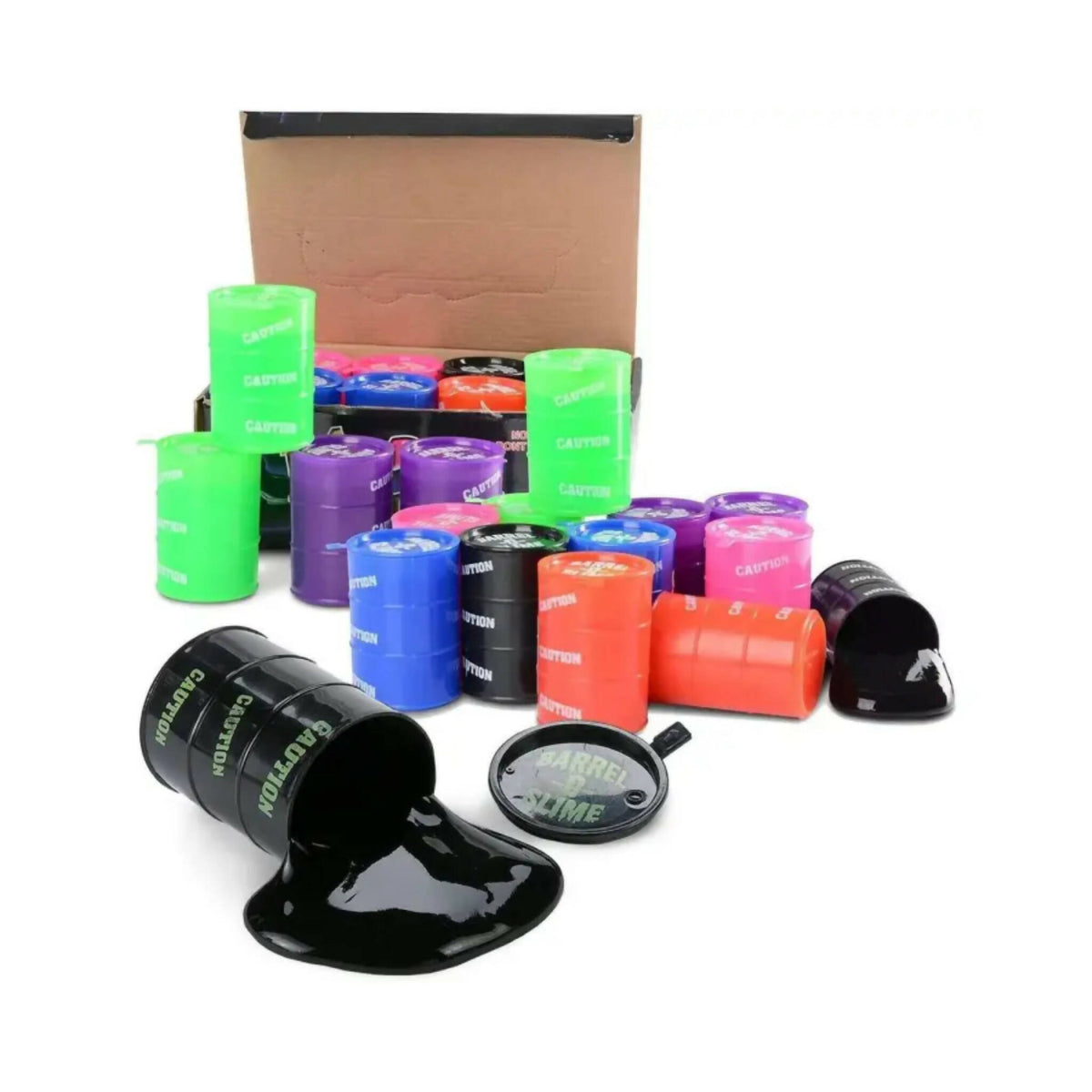 Colorful Slime Barrels - Non-Sticky, Fun Gag Gift for Kids – Action ...