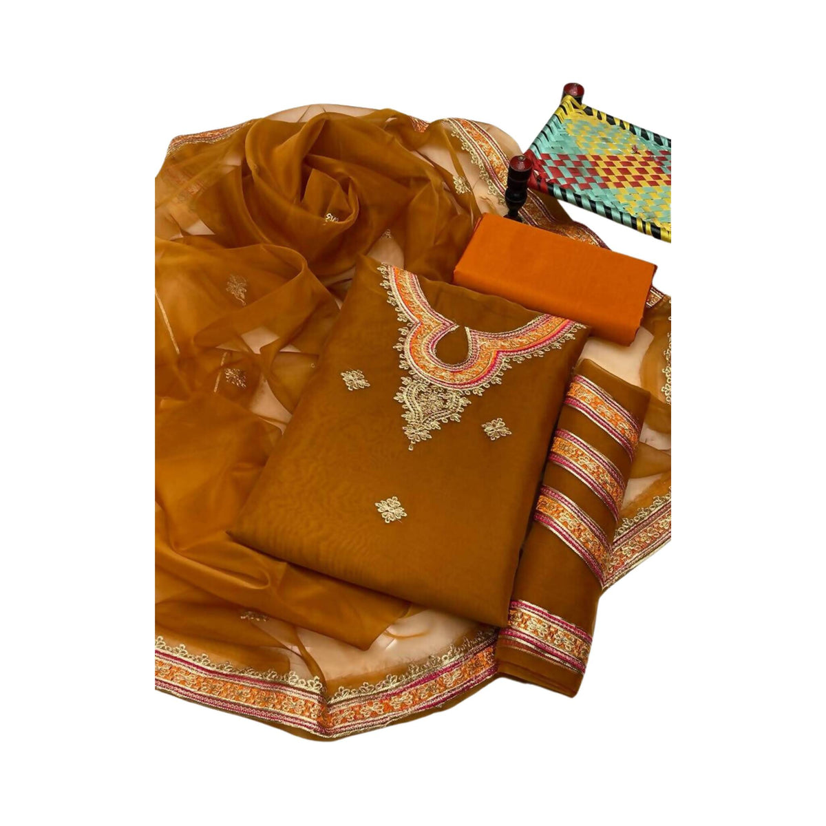 Elegant Khatan Trouser with Resham and Tilla Embroidery – Action WebStore